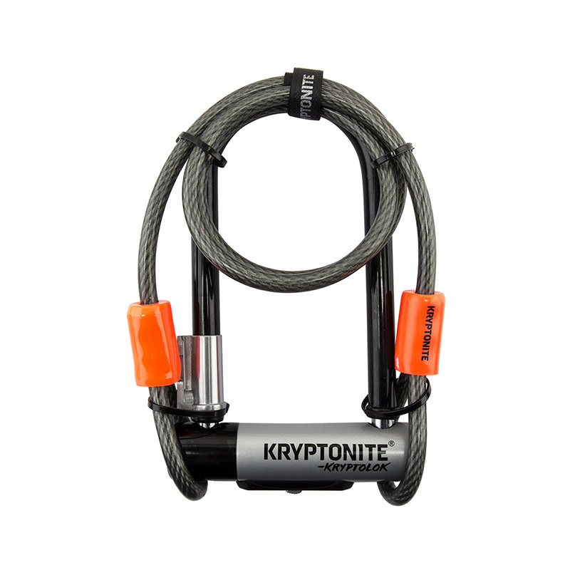 Kryptonite KryptoLok U-Lock - 3.25 x 7", Keyed, Black, Includes 4 ...