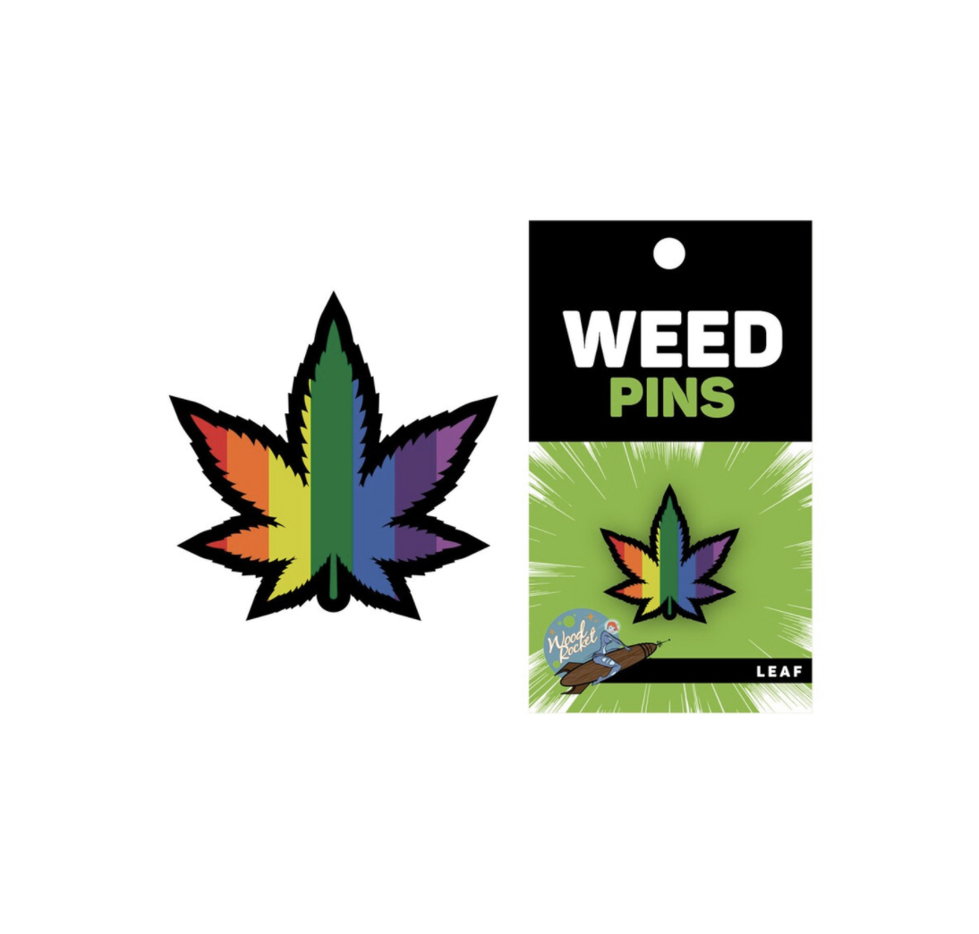 Rainbow Leaf - WoodRocket Weed Pins - BOB Headquarters