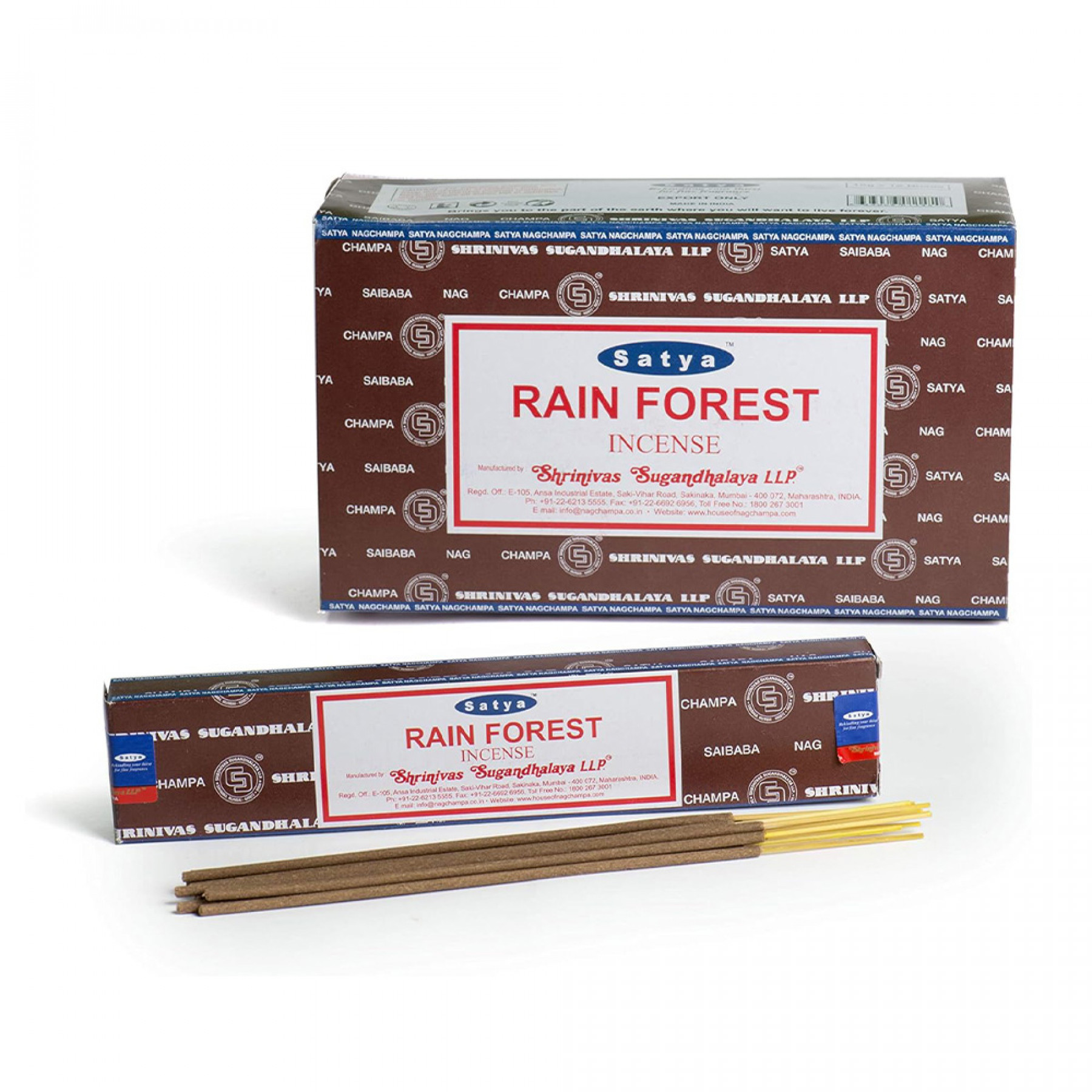 Satya Rainforest Incense Sticks (15 Gram Box) - BOB Headquarters