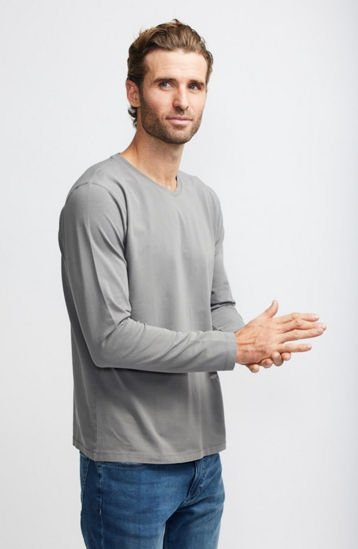 Easy Monday LS vneck - Lac Boutique