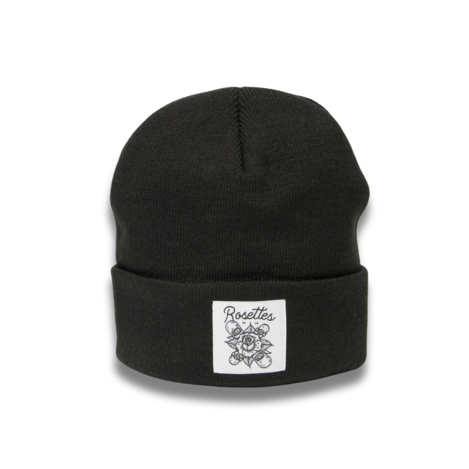 INDUSTRY ROSETTES CLASSIC PATCH BEANIE BLACK - Industry Skate & Snow