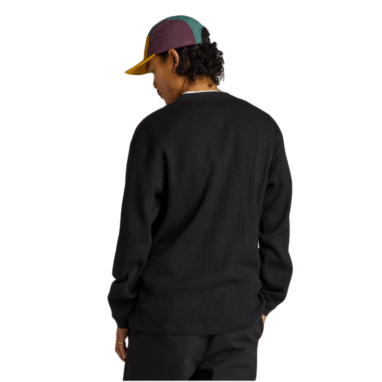 New Balance Waffle Knit LS Henley BK - Industry Skate & Snow