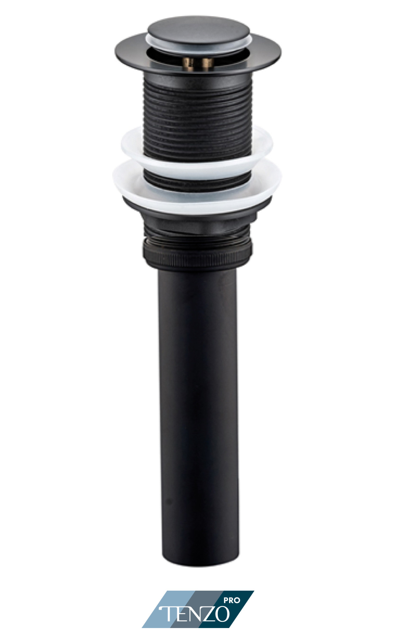 TENZO PRO DRAIN DE LAVABO POP-UP AVEC TROP-PLEIN NOIR MAT - Leopold ...