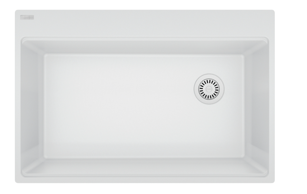 Évier en granite maris 31 1/2 x 17po intérieur fini blanc polaire ...