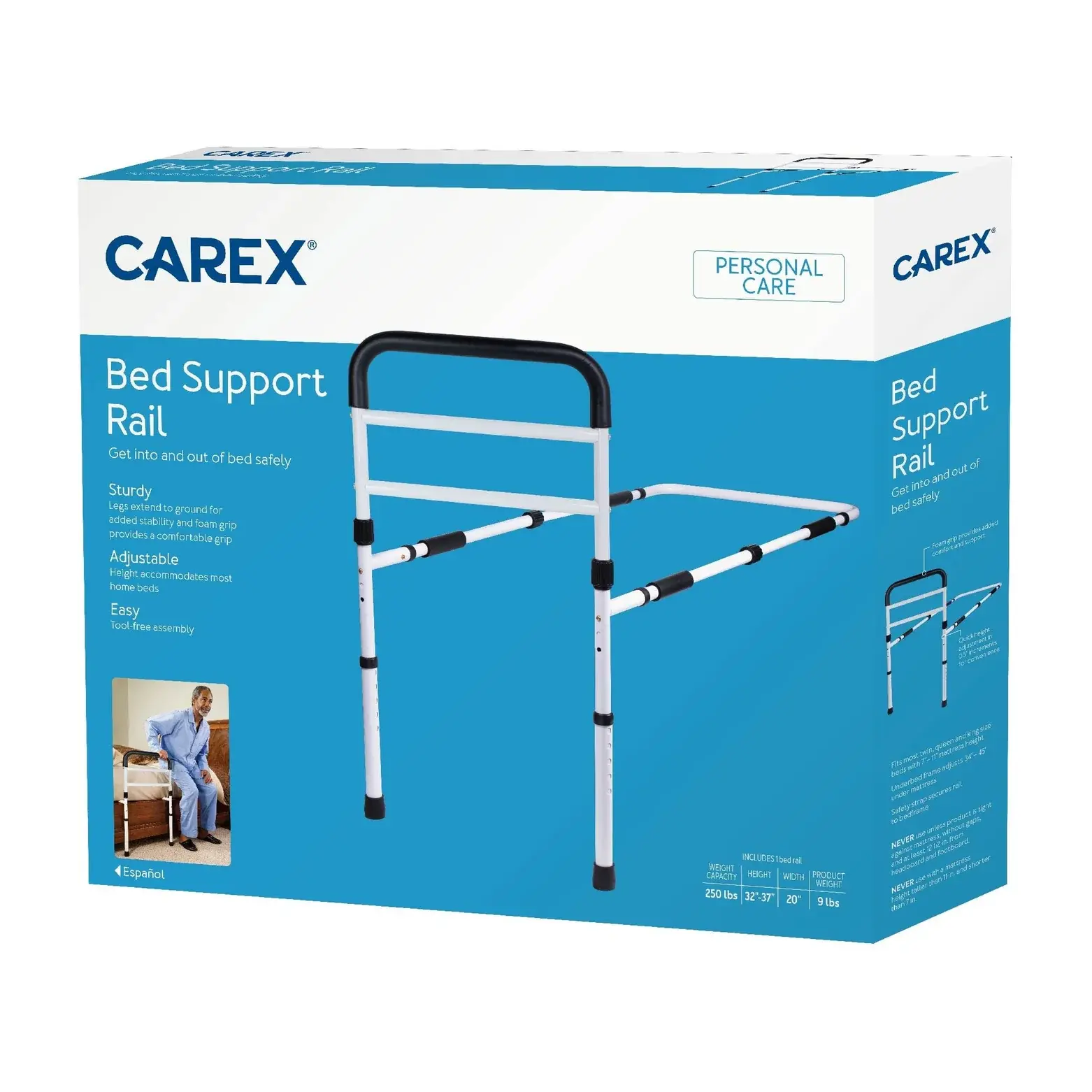 Carex Bed Support Rail - Activaide Médical Équipement