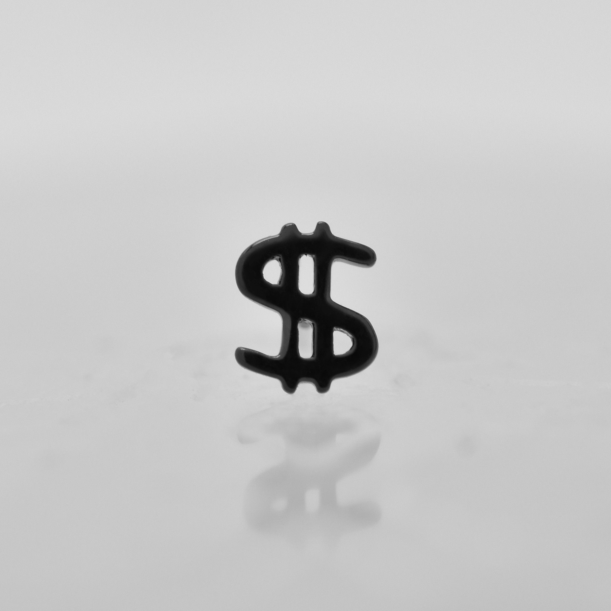 Modern Mood threadless Gold Dollar Sign BR (black rhodium) - Enigma ...