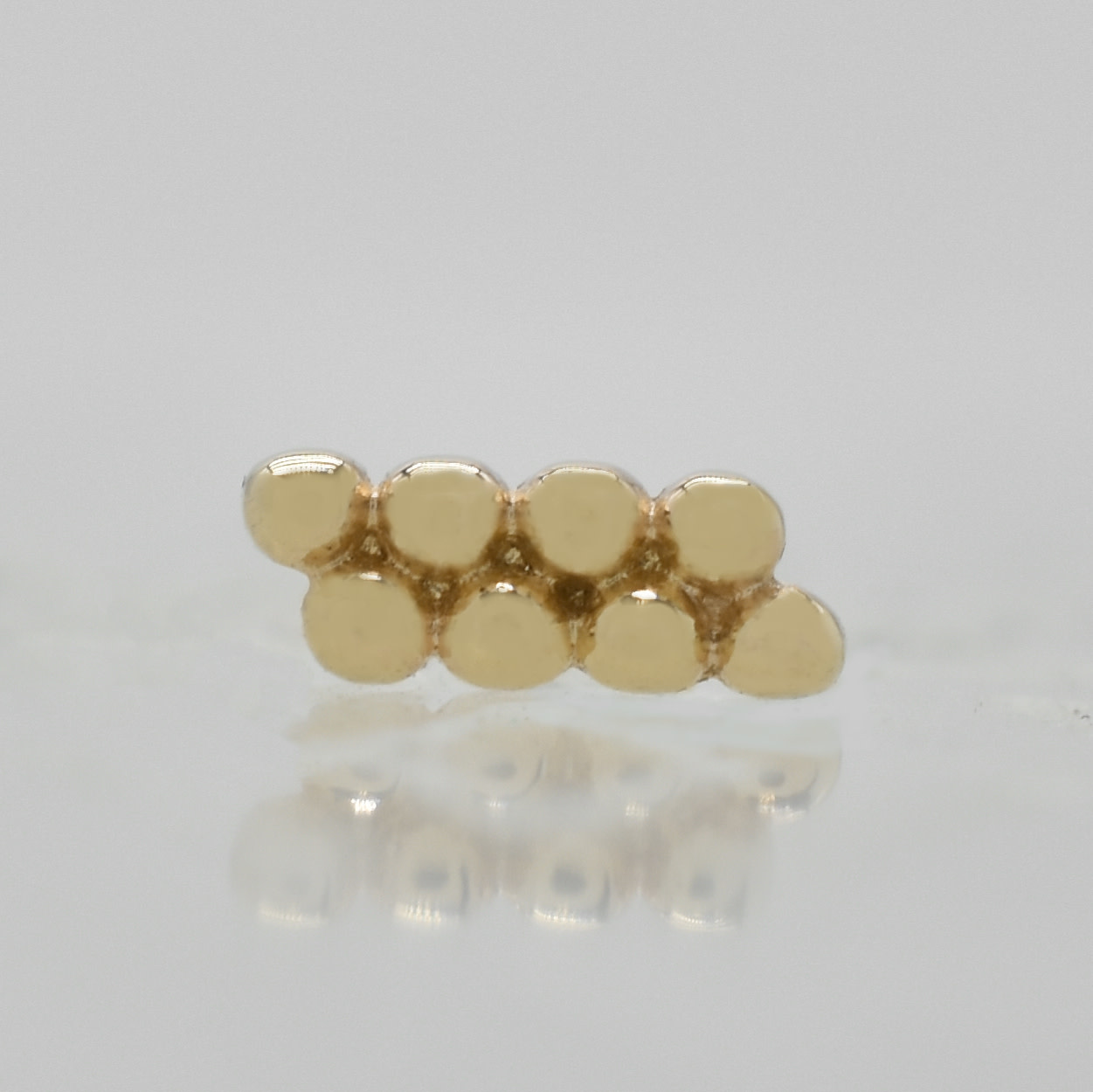 Local Natives threadless YG Beaded Bar - Enigma Professional Piercing Adams