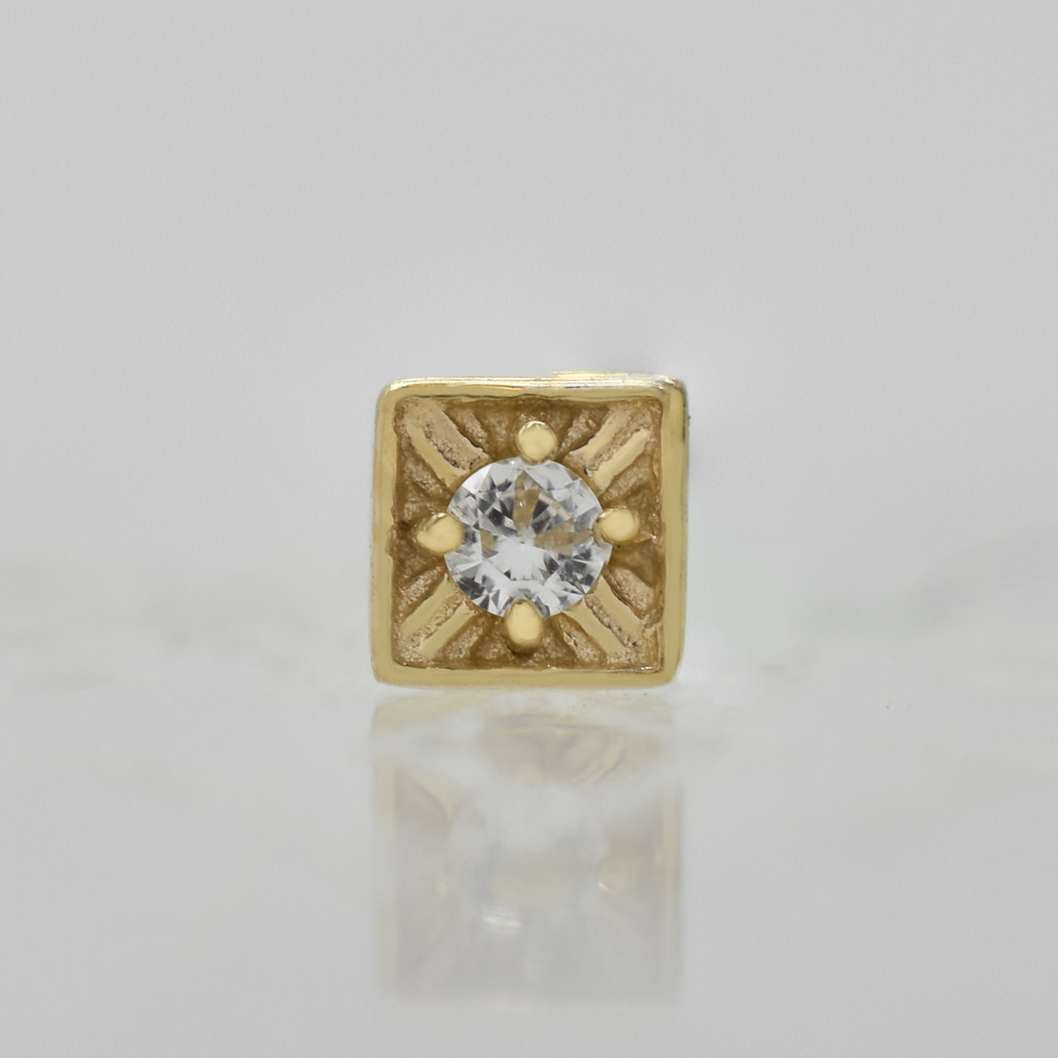 Local Natives threadless YG Fancy with White Sapphire - Enigma ...