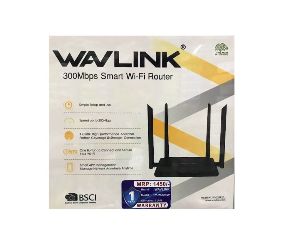 Wavlink 300Mbps Smart WiFi Router - Gear & Gadget Bermuda Ltd.