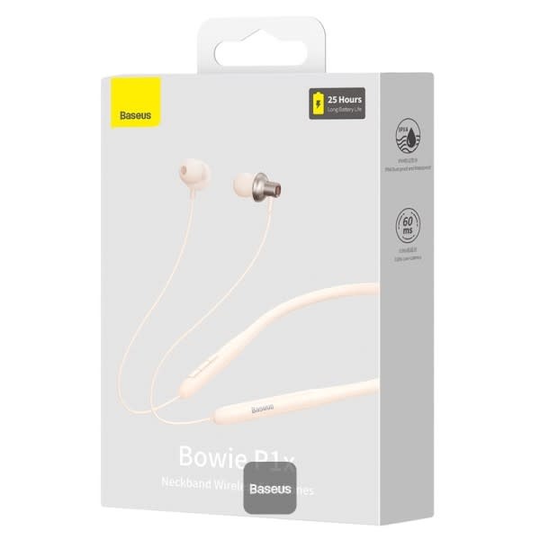 Baseus Bowie P1x Neckband Wireless Earphones 25 Hours White - Gear ...