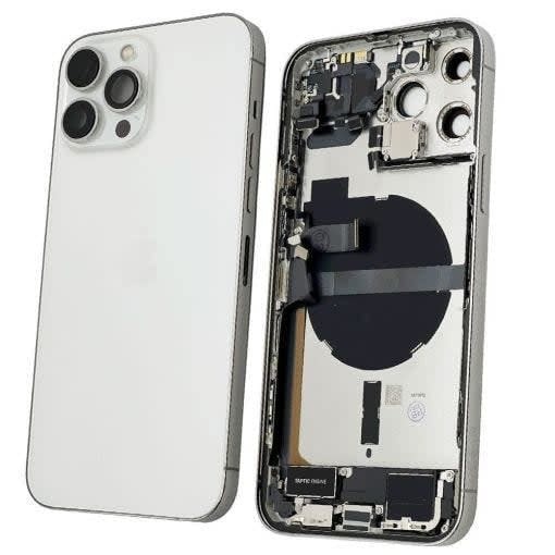 Back Housing W/ Small Components Pre-Installed Compatible For iPhone 13 ...