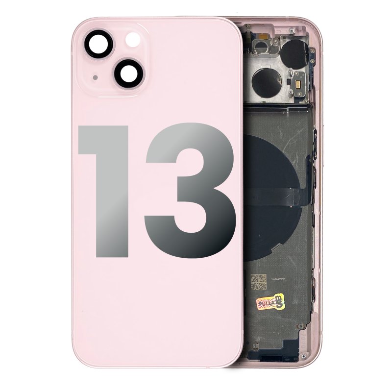 Back Housing W/ Small Components Pre-Installed Compatible For iPhone 13 ...