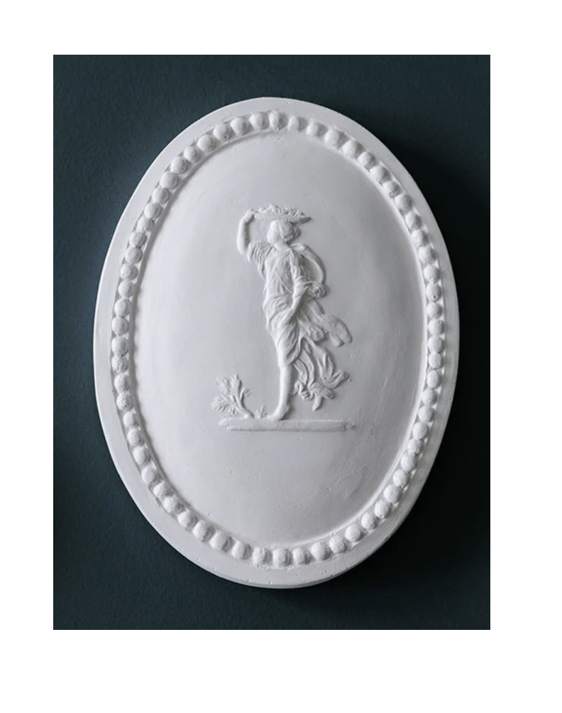 Oval Plaster Medallion - Honeychurch