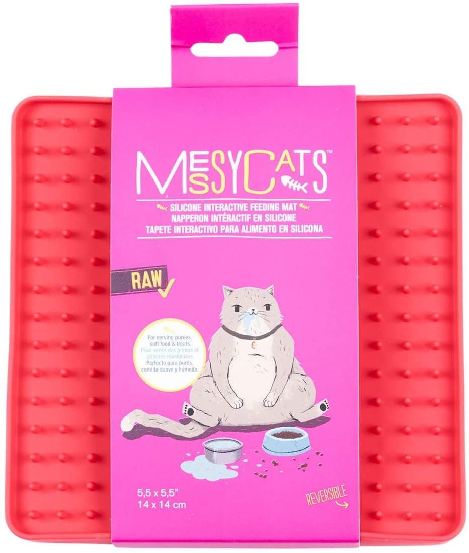 Messy Cats Silicone Reversible Interactive Feeding Mat - Everett Pet ...