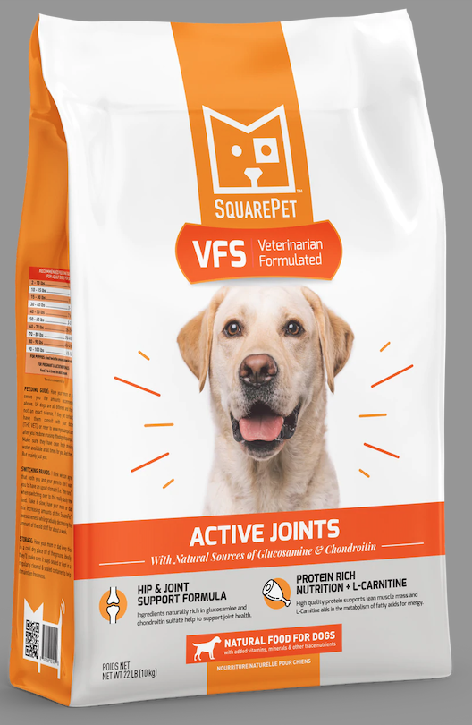 SquarePet VFS Active Joints Formula Dog Food - Everett Pet Nutrition LLC