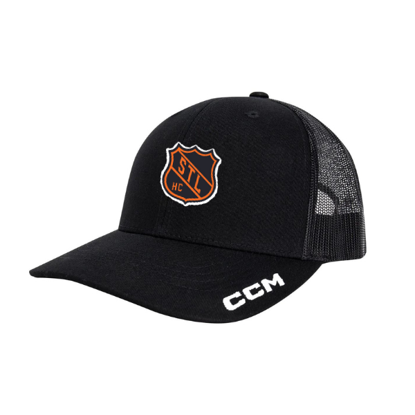 Hockey Club CCM Trucker Hat (BLACK) YOUTH - Total Game Plan (TGP) Sports