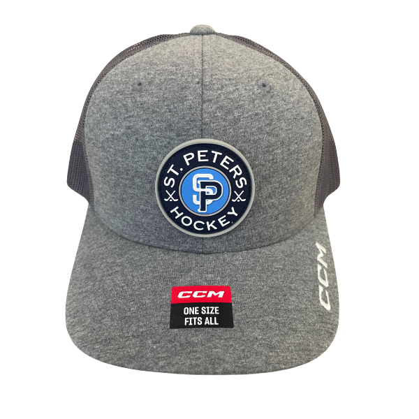 STP CCM Trucker PVC Patch (GREY) YOUTH - Total Game Plan (TGP) Sports