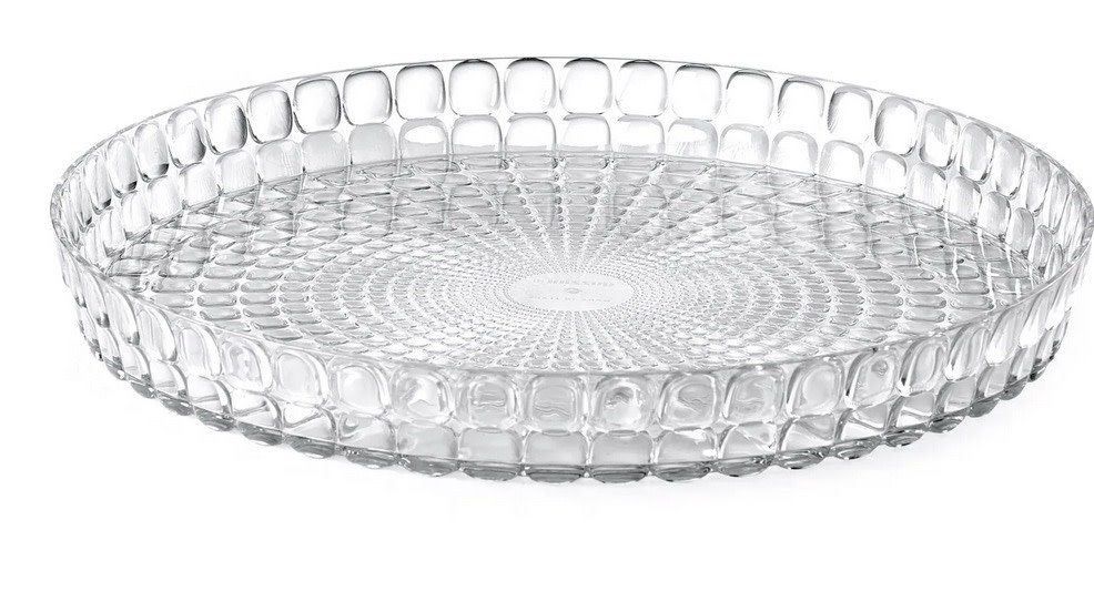 GUZZINI GUZZINI Tiffany Round Tray - Transparent - Kitchen Therapy