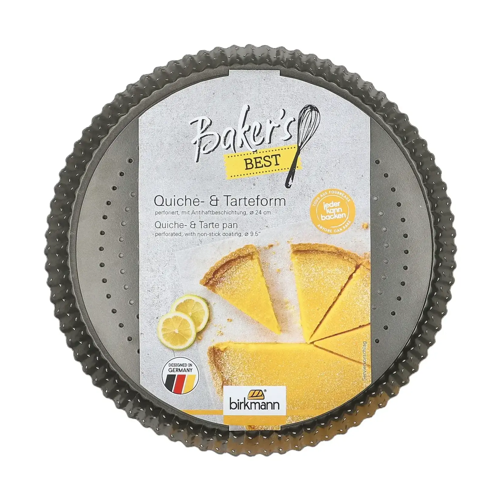 BIRKMANN Baker's Best Quiche-Tarte Pan Round - 9.5" - Kitchen Therapy