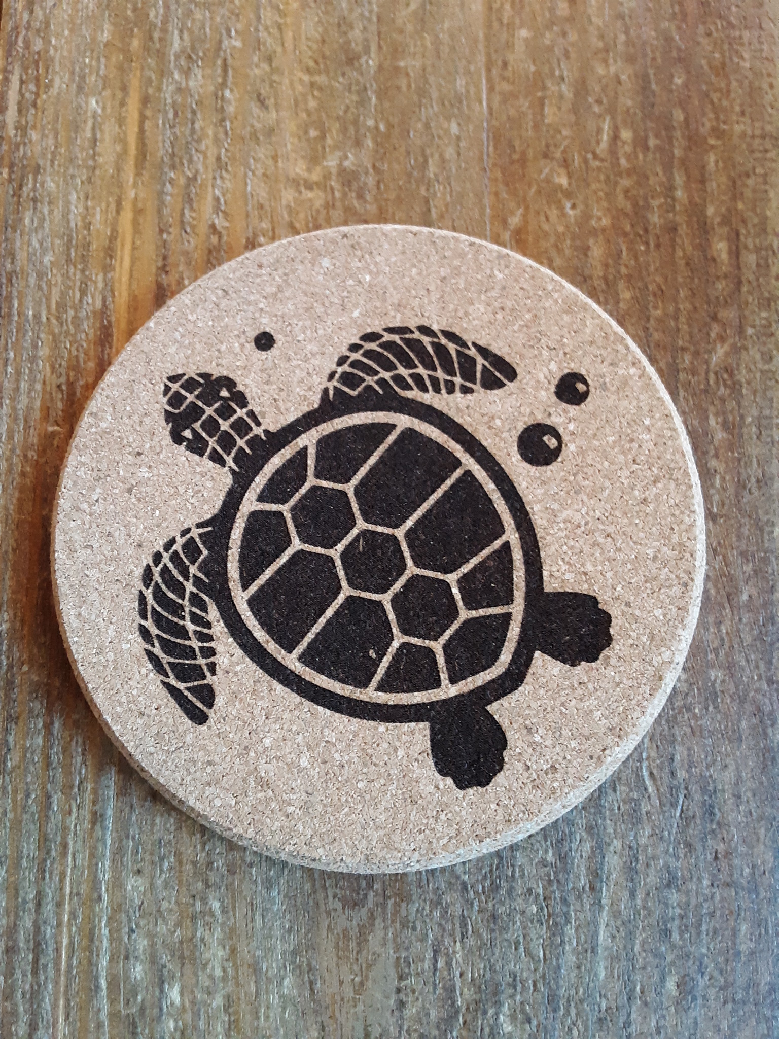 Tangico Cork Coaster Sea Turtle - Cook on Bay