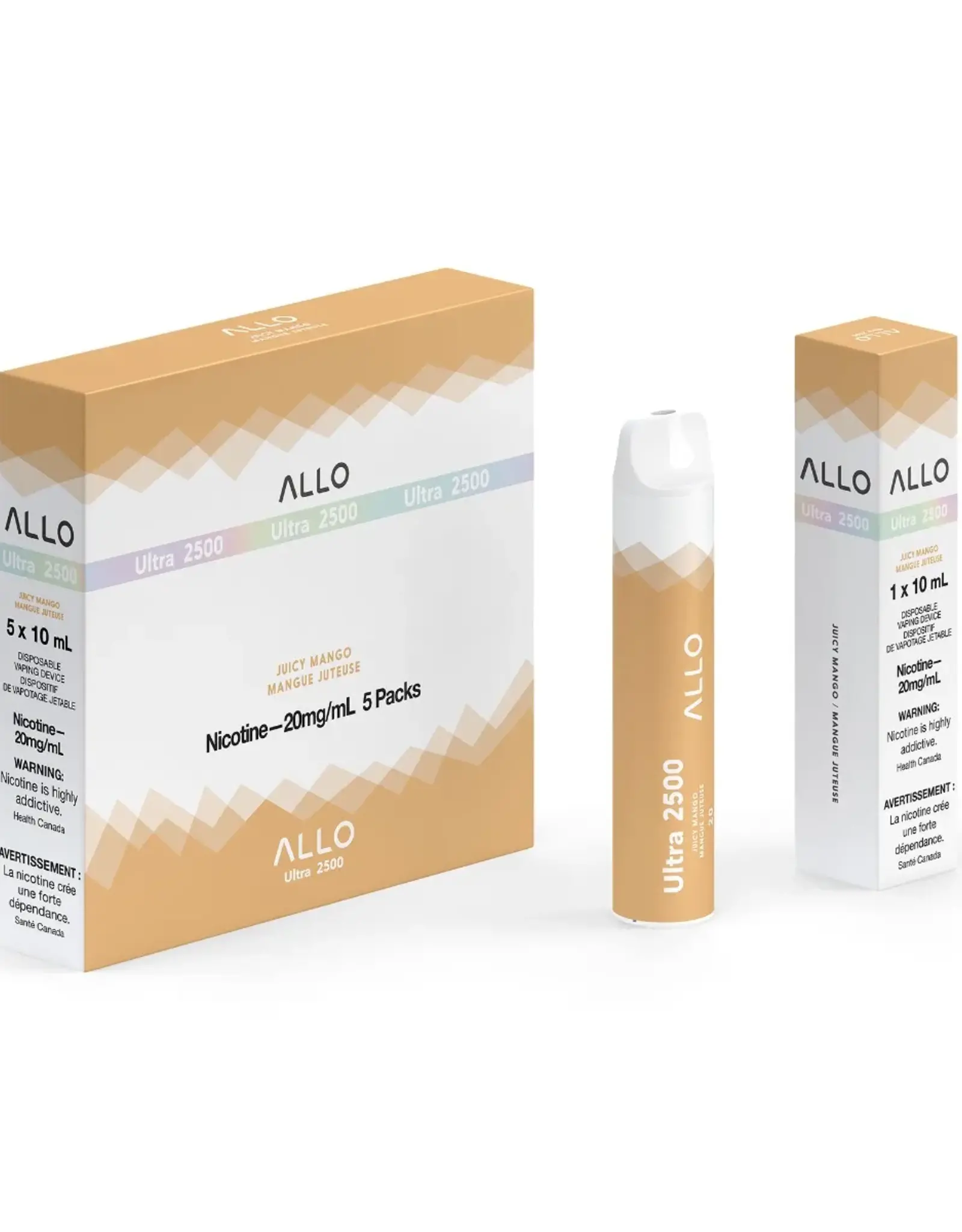 ALLO ALLO Ultra 2500 Puff Disposable (single) Juicy Mango - Vaporwave
