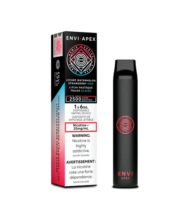 Envi Apex 2500 Puff Disposable (single) Lychee Watermelon Strawberry ...