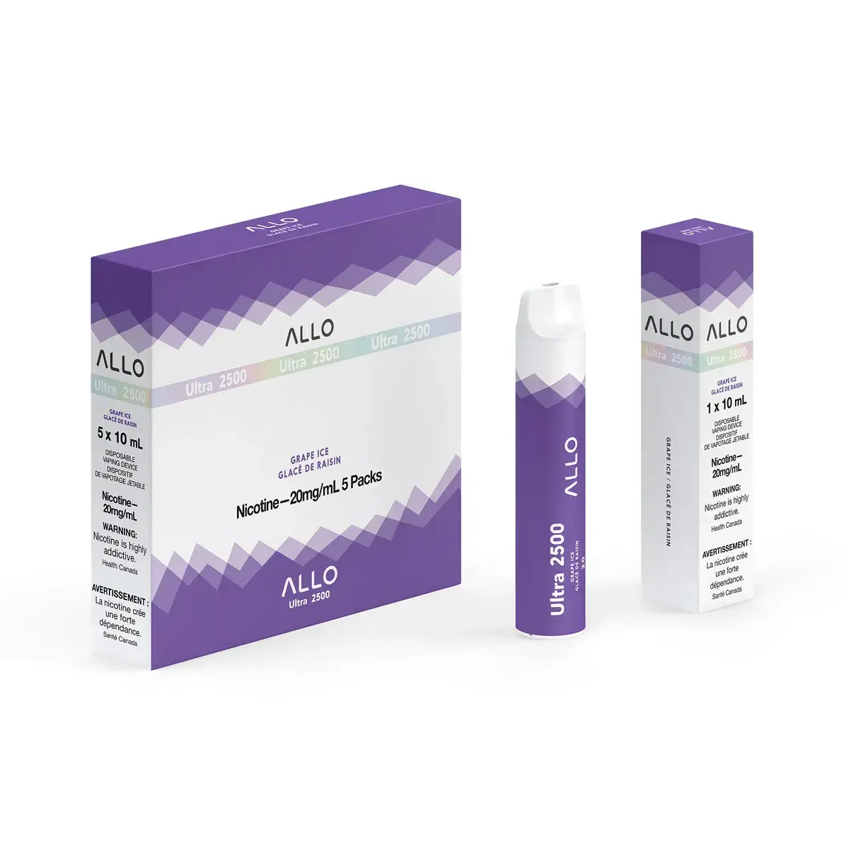 ALLO Ultra 2500 Puff Disposable (single) Grape Ice [ONTARIO] - Vaporwave