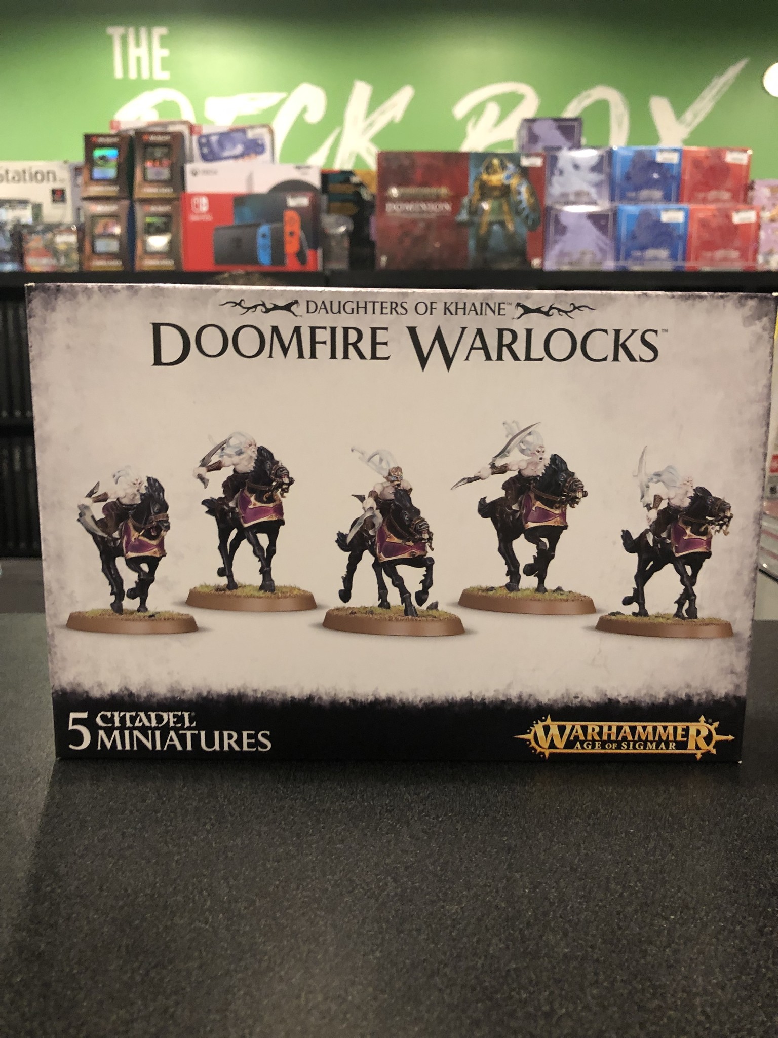 DAUGHTERS OF KHAINE DOOMFIRE WARLOCKS / DARK RIDERS - The Deck Box