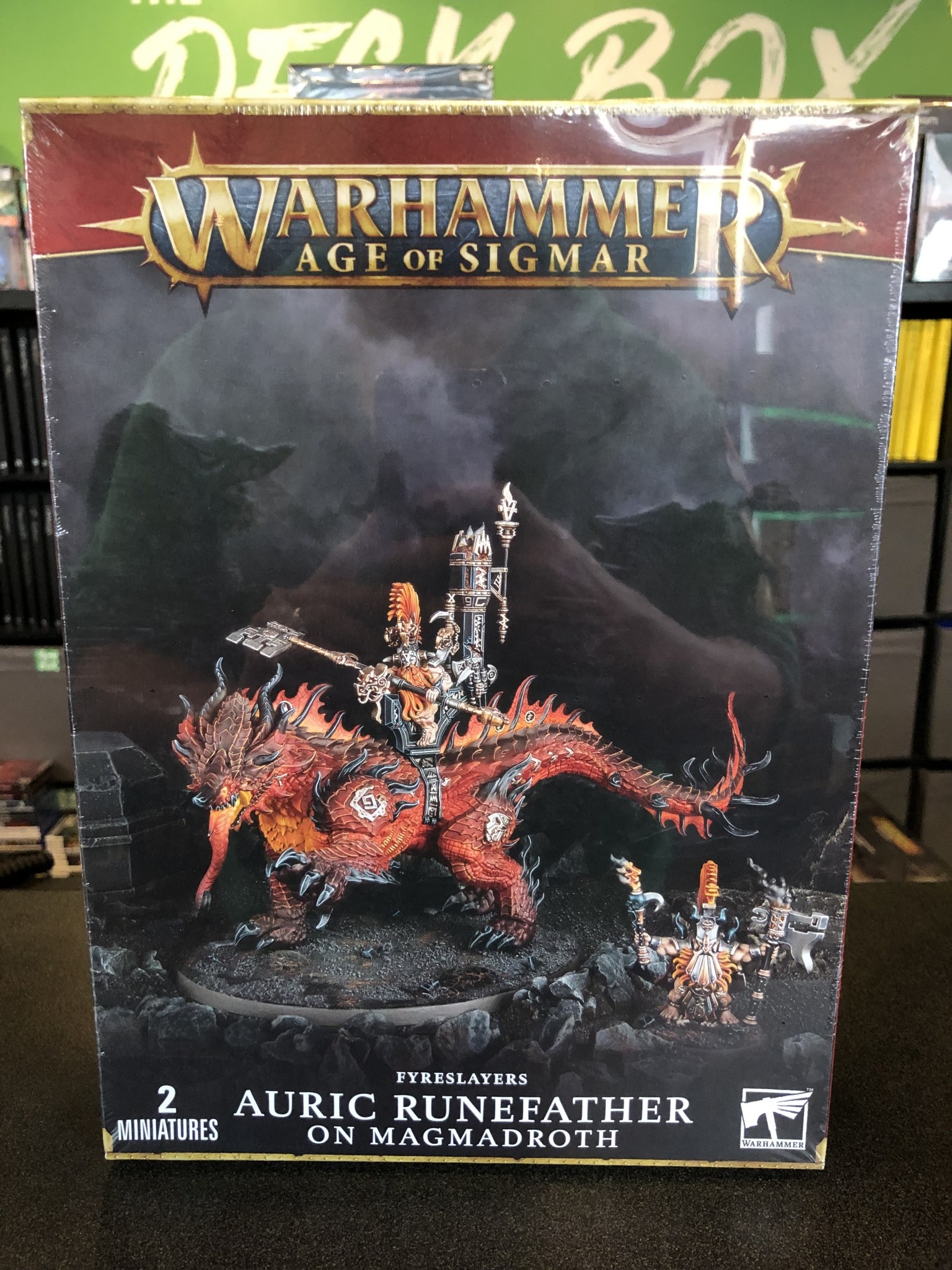 Auric Runefather on Magmadroth - The Deck Box
