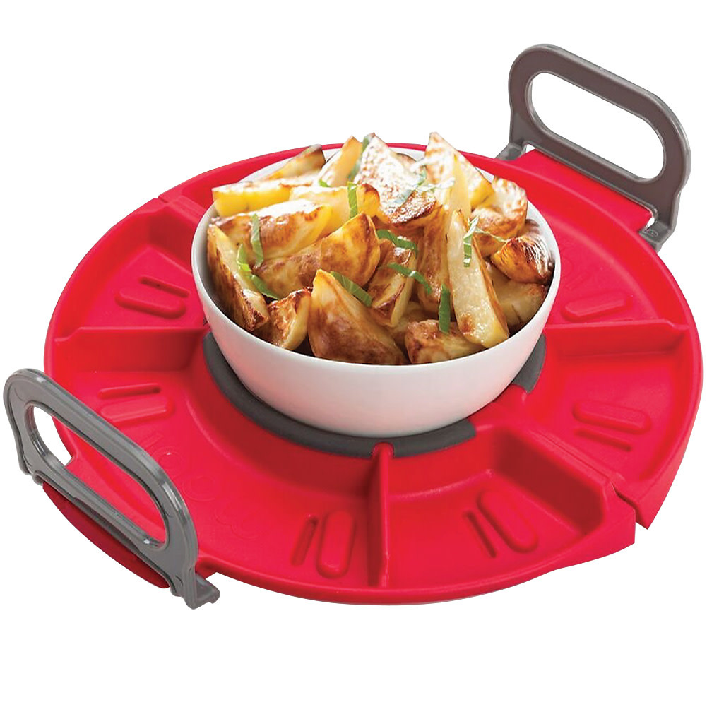 Folding Microwave Tray - Red - Blanton-Caldwell