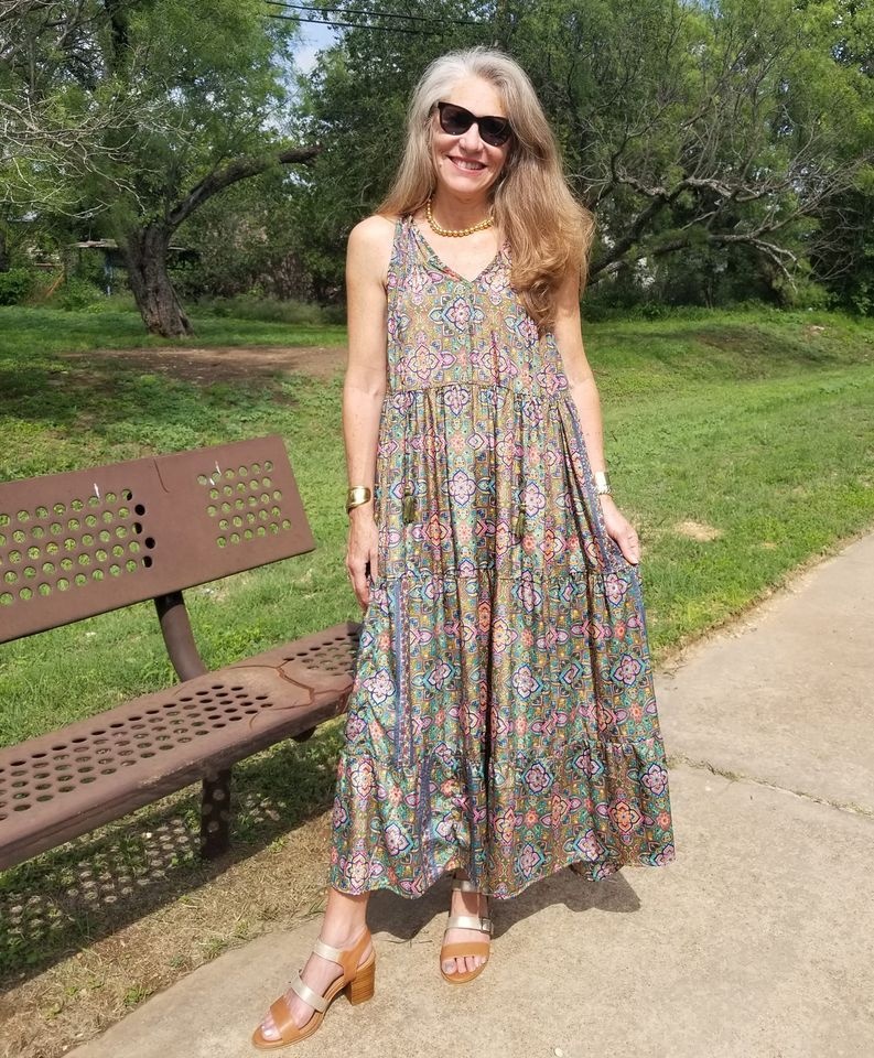 Angela Print Maxi Tier Dress - Blanton-Caldwell