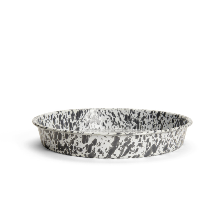 Grey Marble Splatter Cocktail Tray/Deep Dish Pizza Pan - Blanton-Caldwell