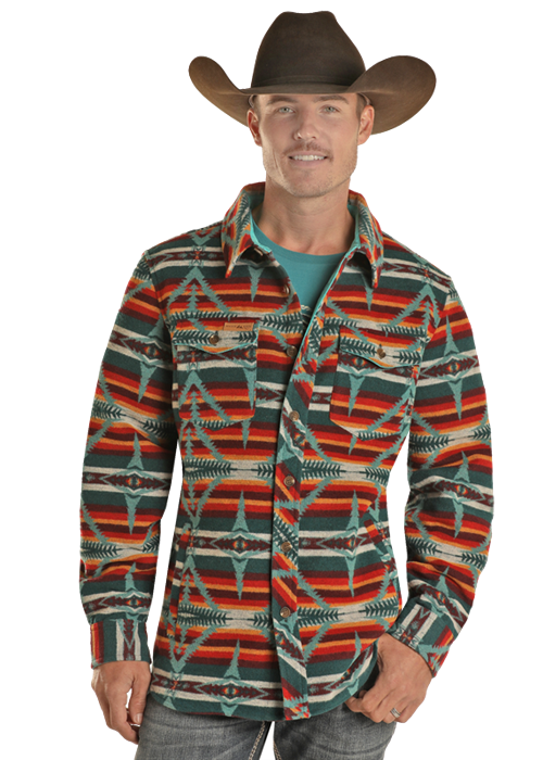 Powder River Aztec Wool Shirt Jacket - Blanton-Caldwell