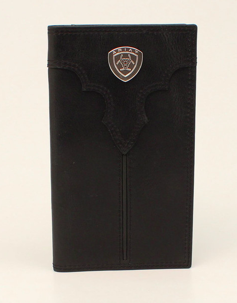 Ariat Center Bump Shield Black Rodeo Wallet - Blanton-Caldwell