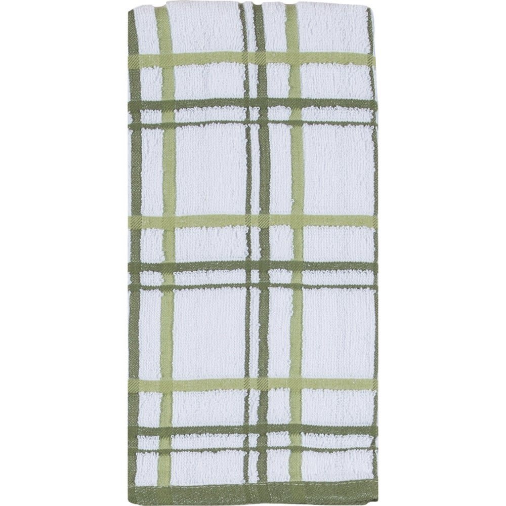 Windowpane 2 Piece Terry Towels - Meadow - Blanton-Caldwell