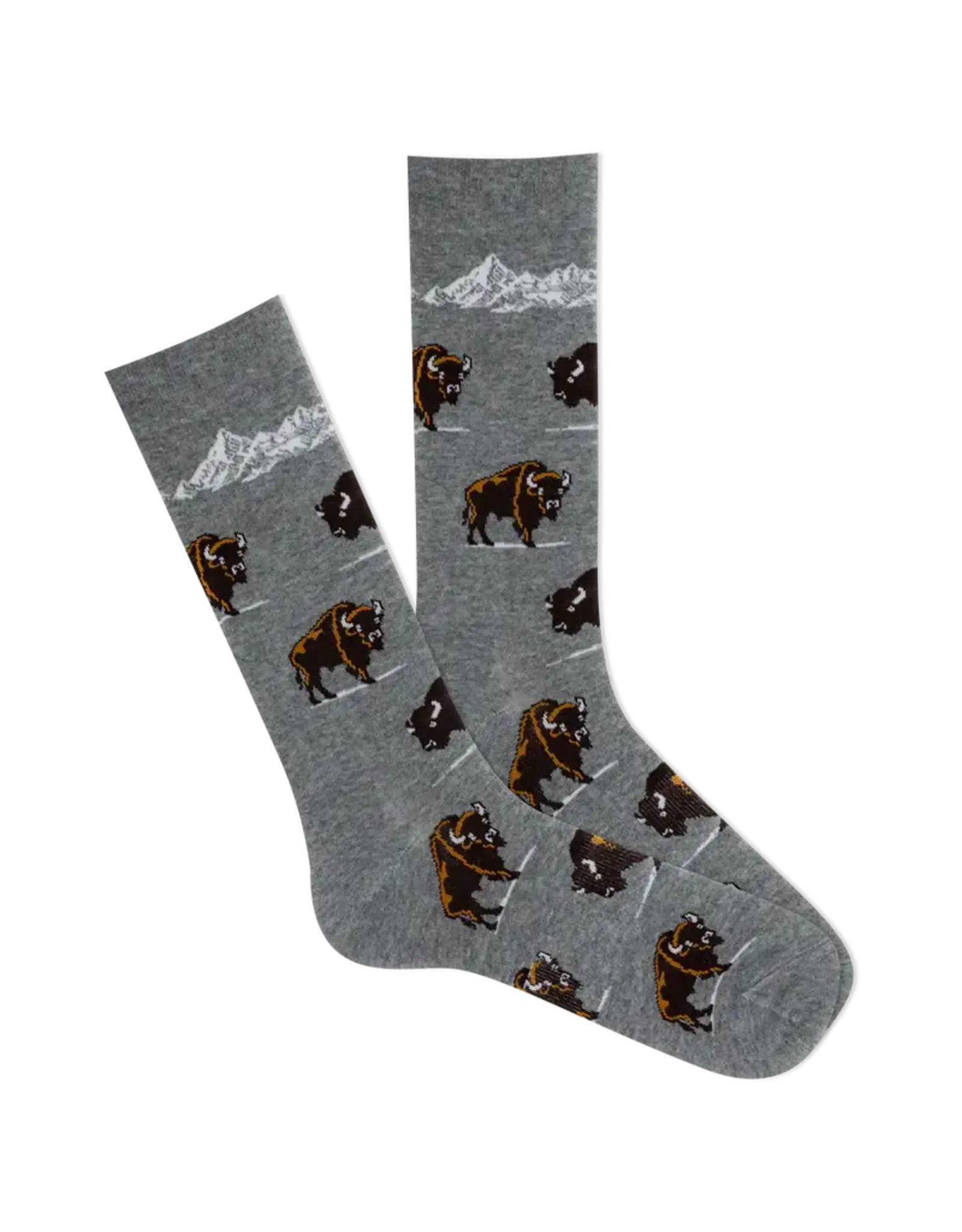 Winter Bison Mens Crew Socks - Blanton-Caldwell