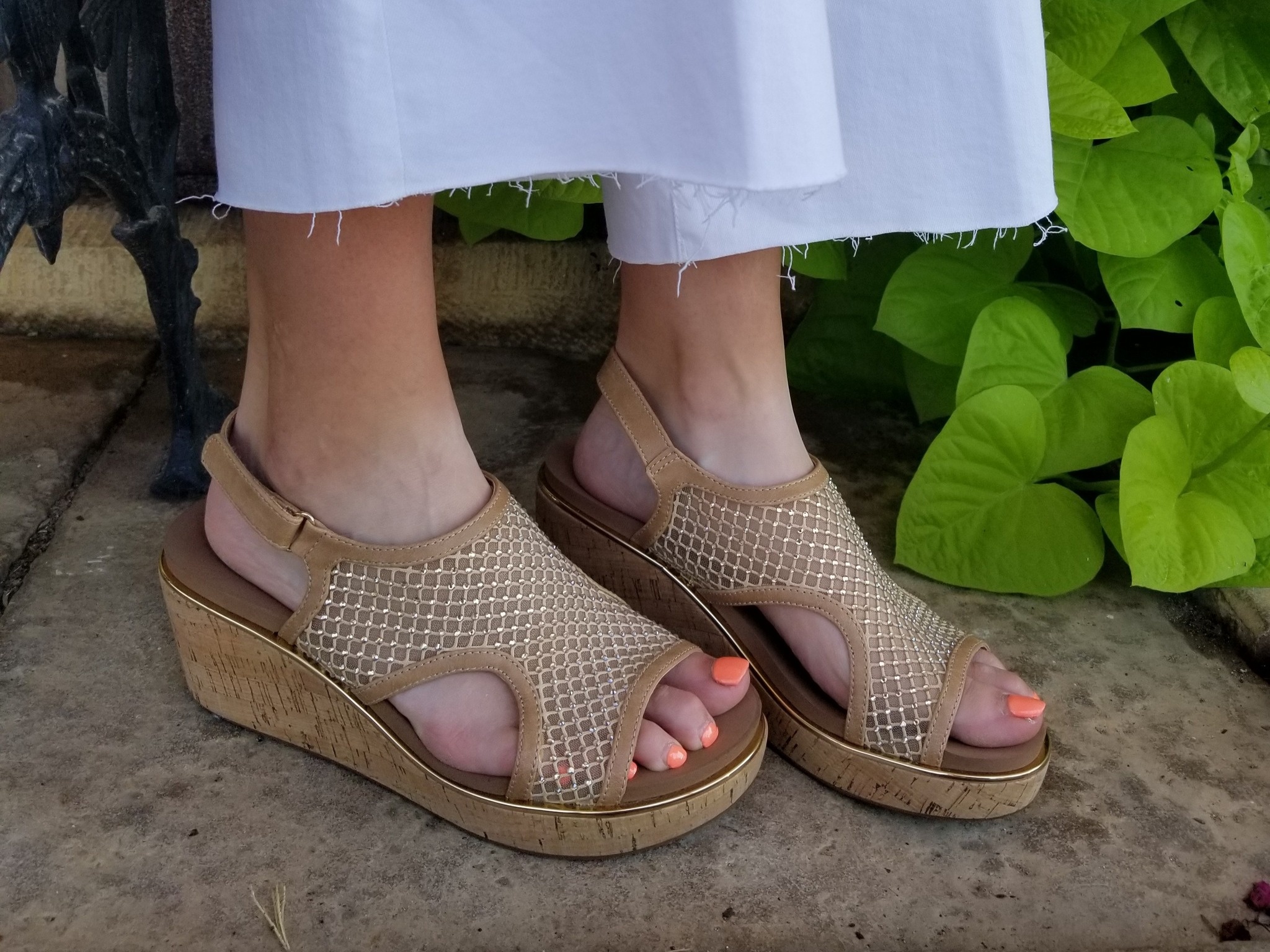 Corkys Carley - Caramel Mesh - Blanton-Caldwell