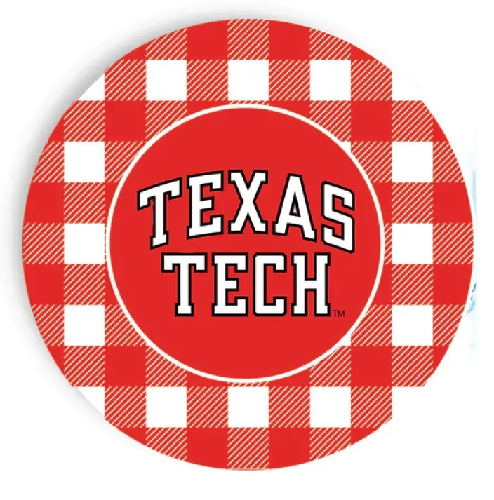 Texas Tech University Checkerboard 9 Inch Dinner Plates 10 Pack ...