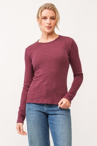 Dear John Nina Long Sleeve Tee Pomegranate - Blanton-Caldwell