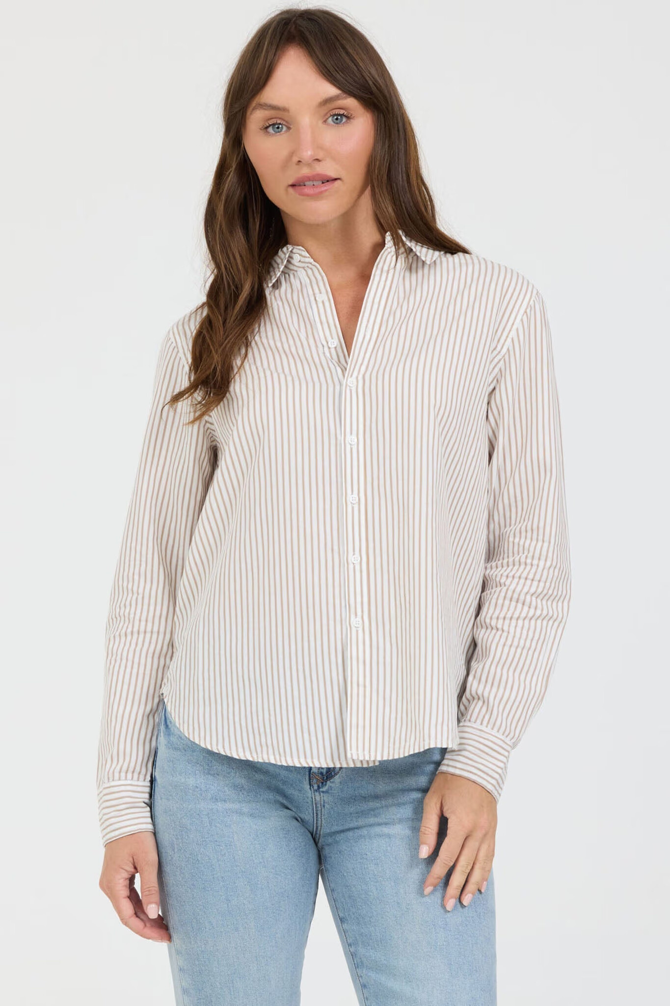 Dear John Lolita Khaki Stripe Shirt - Blanton-Caldwell