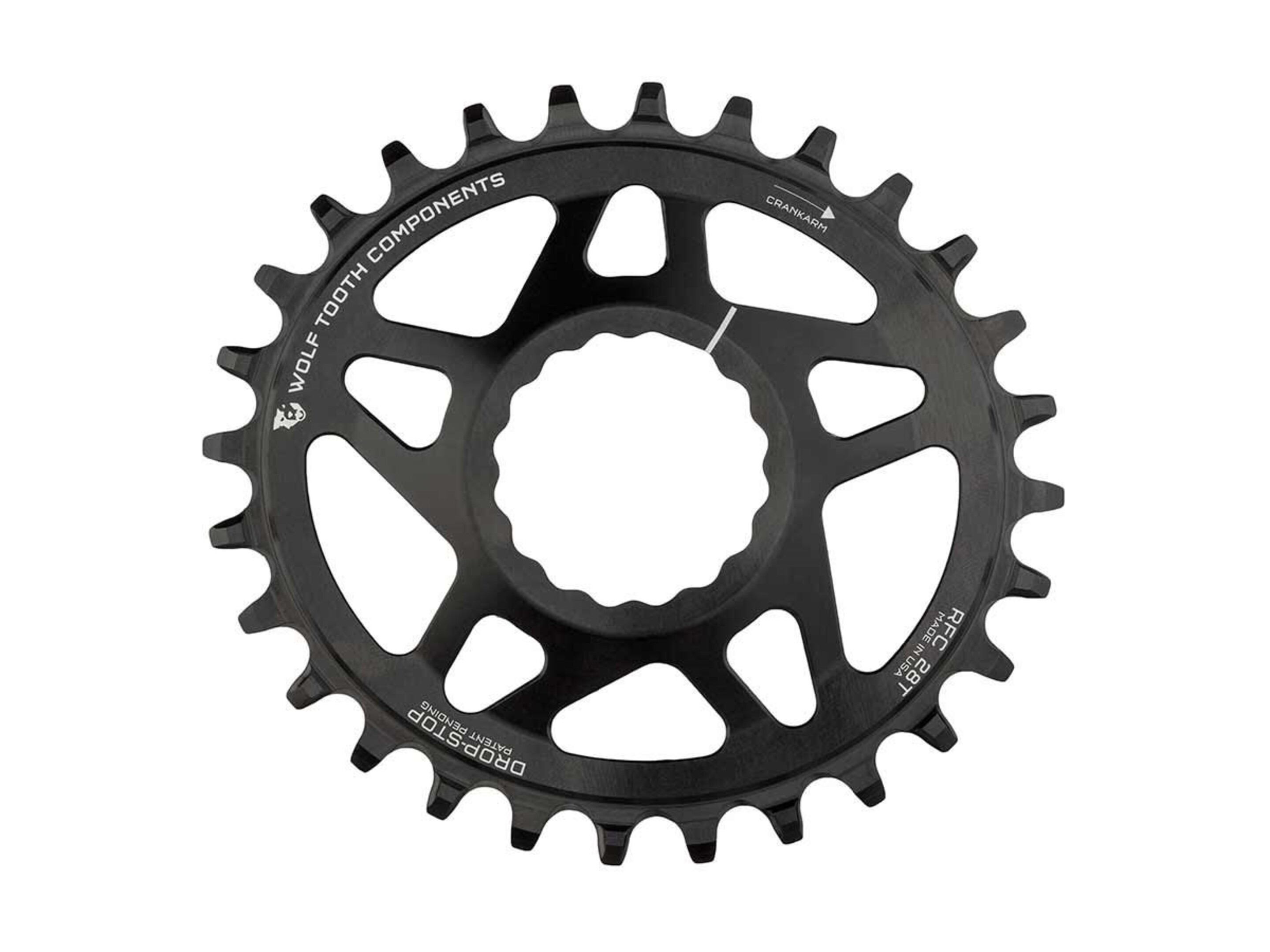 Wolf Tooth, Elliptical Chainring, CINCH Direct Mount, Drop-Stop, 3mm ...