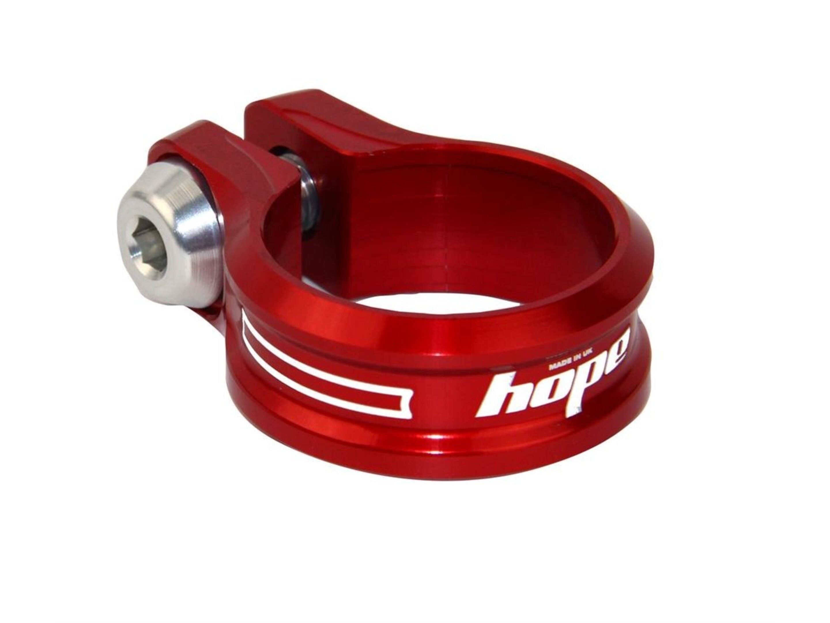 Hope Bolted Seatpost Collar - 31.8 - Red - Bike and Brew