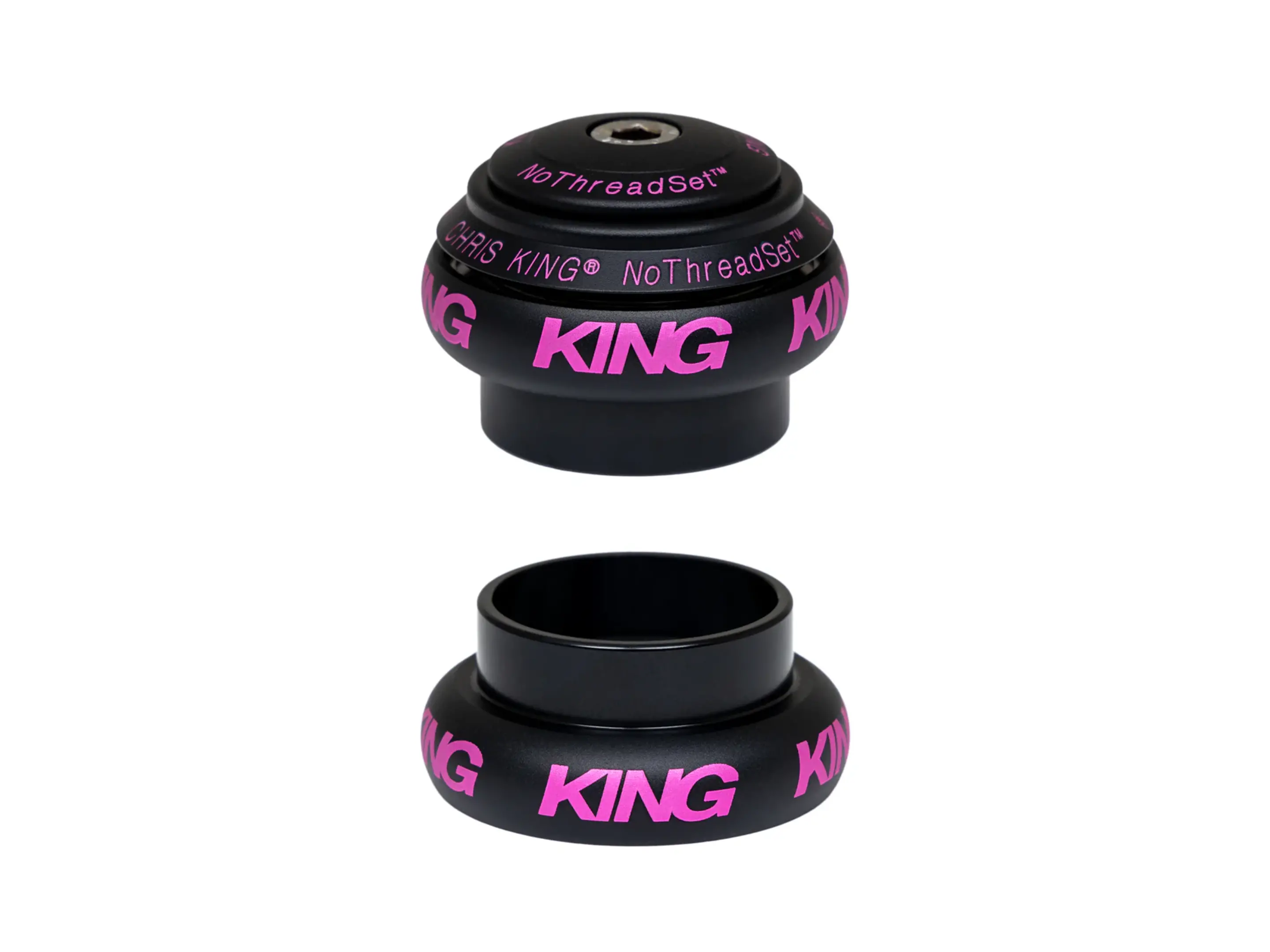 Chris King NoThreadSet Headset 1-1/8" - Two Tone Black Punch - Bike and ...