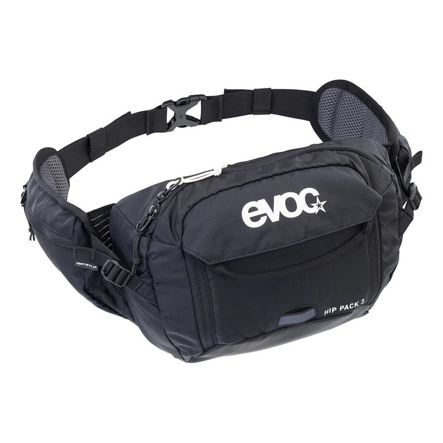 EVOC Hip Pack 3L + 1.5L Bladder - Black - Bike and Brew