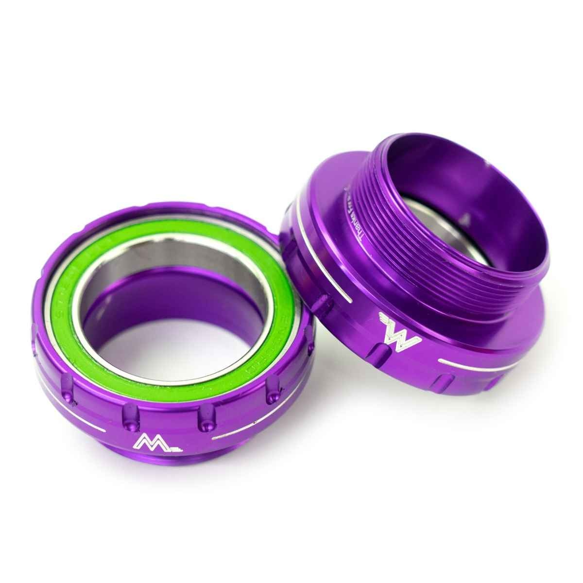 White Industries External BSA BB30 Bottom Bracket Purple - Bike and Brew