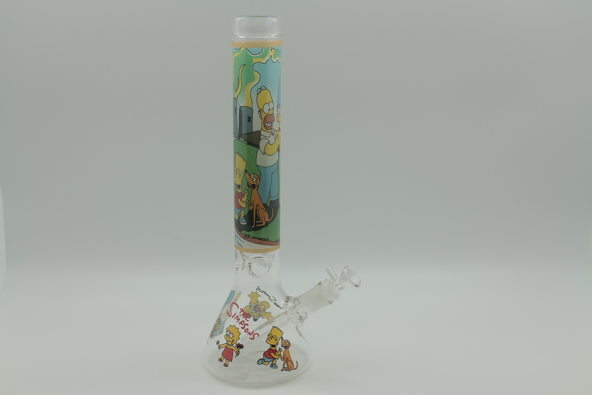 CHRYSTAL GLASS BEAKER WATER BONG THE SIMPSONS D'OH MA-S7(1) ( 8-16 ...