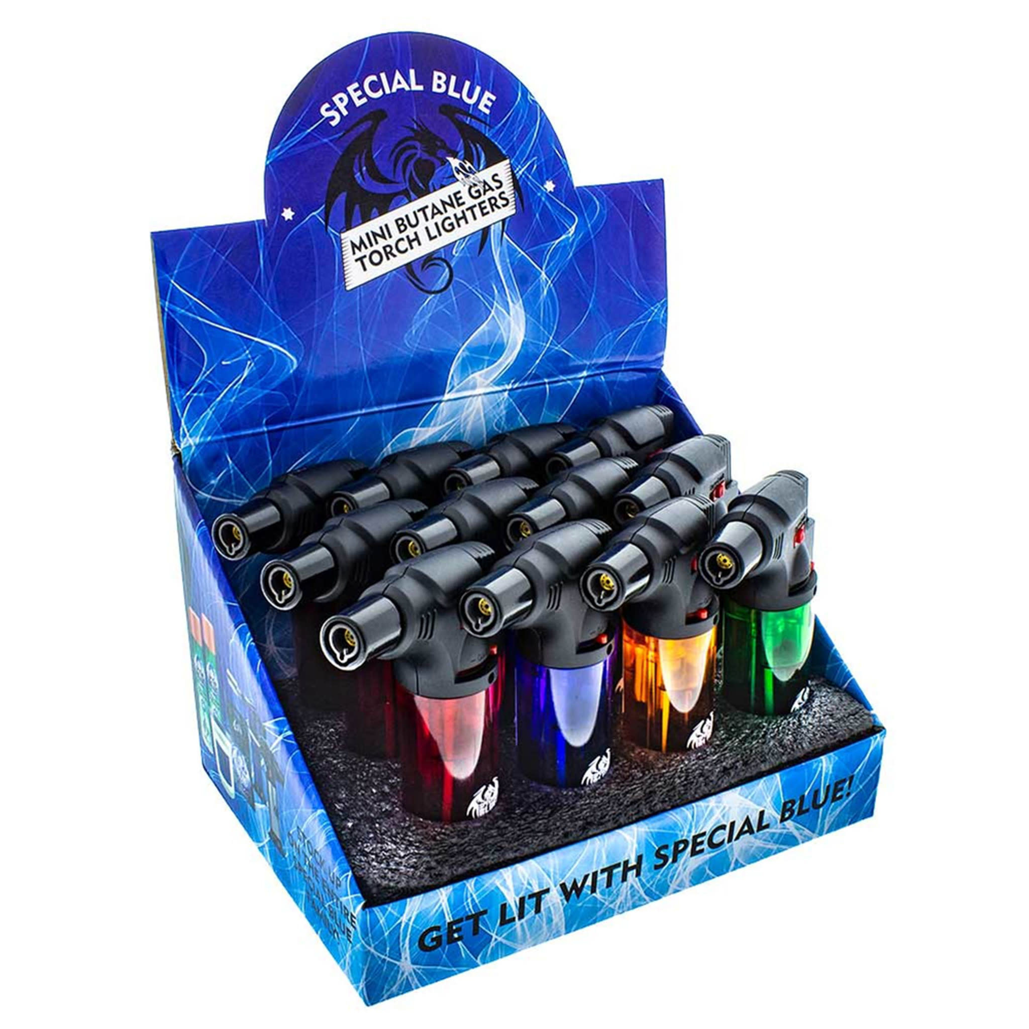 SPECIAL BLUE BERNIE PLASTIC TORCH LIGHTER - Radical Vape Shop