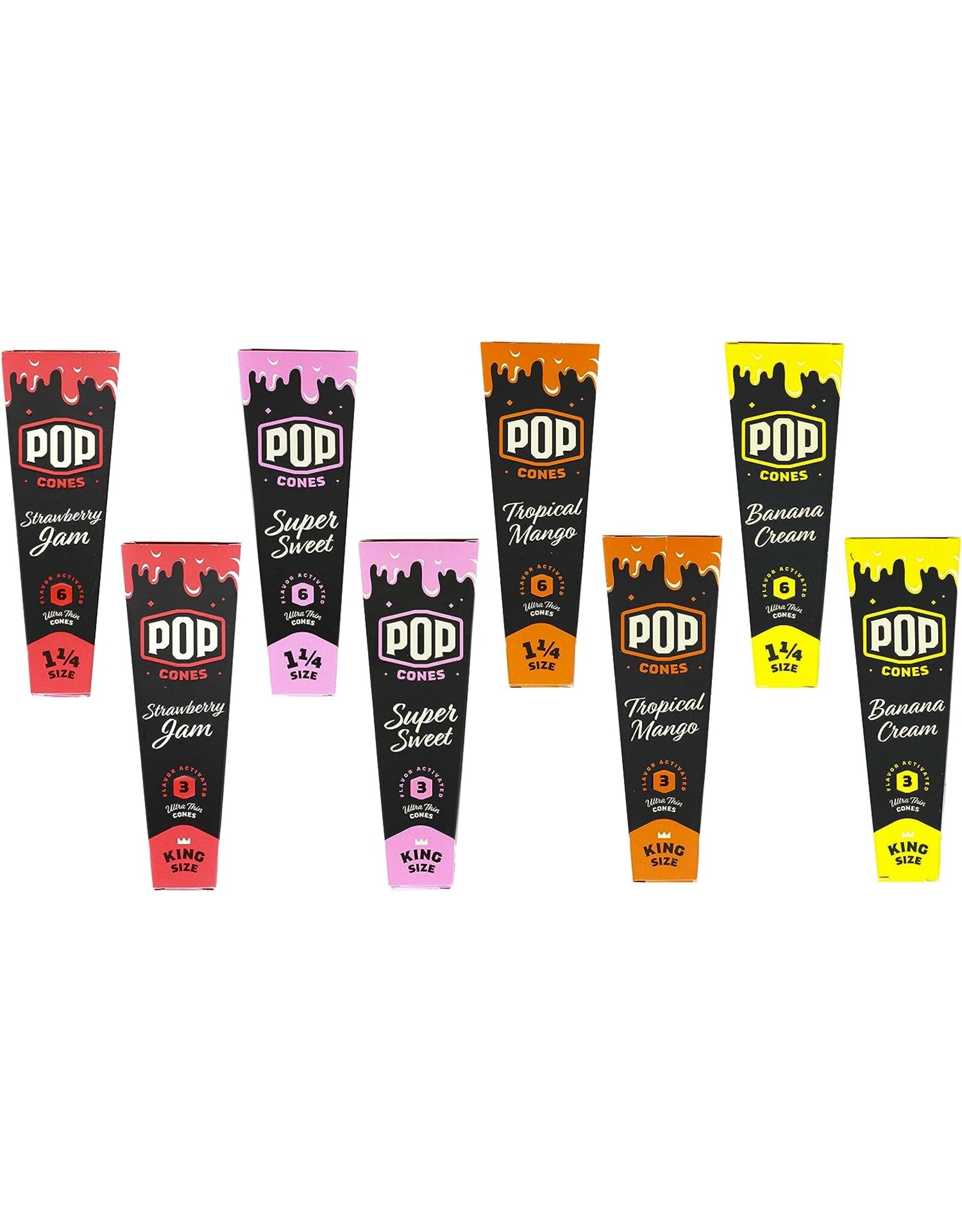 POP PRE-ROLLED CONE KS(3 PACK) - Radical Street Wear - Smoke Shop