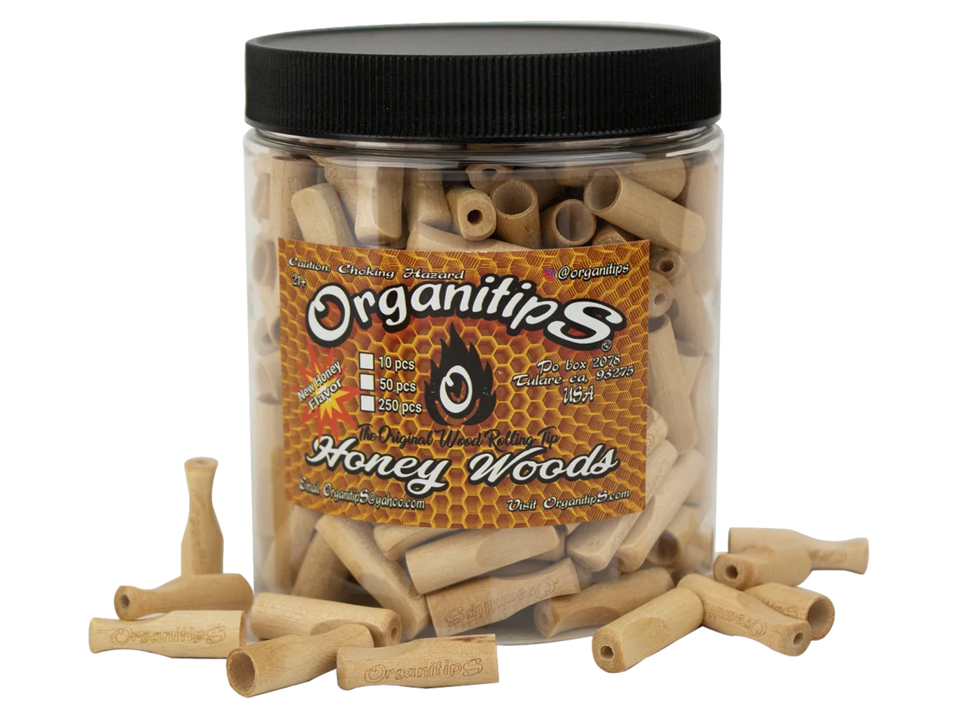 ORGANITIPS WOOD ROLLING TIP - Radical Vape Shop