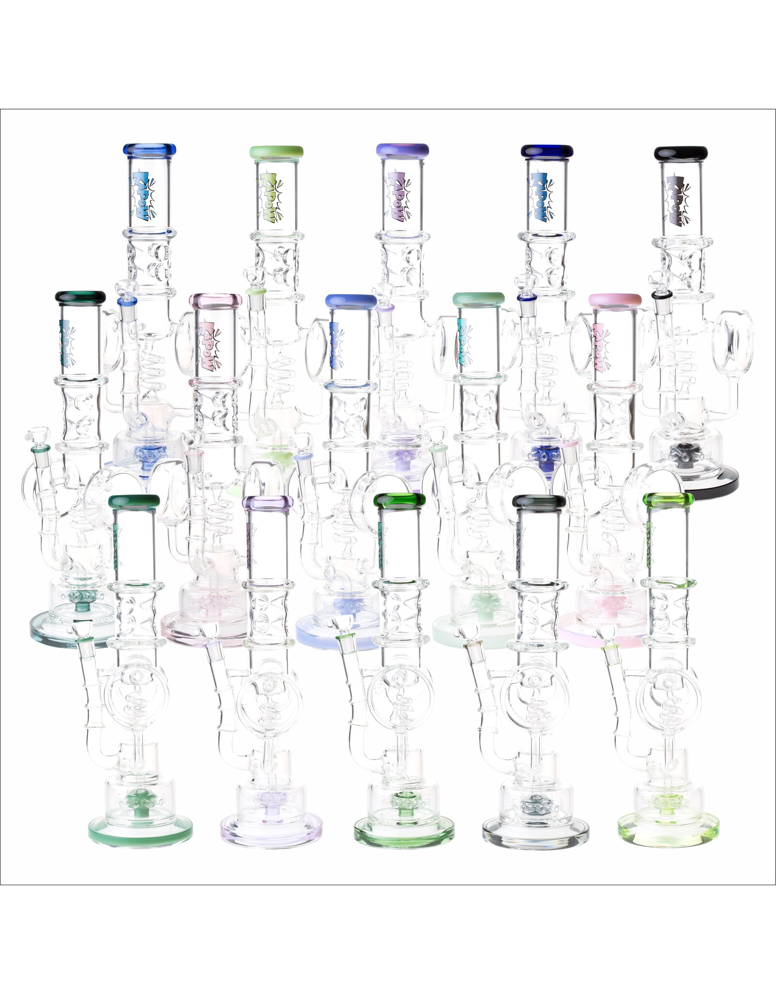 KAPOW DISC TOWER OF FILTRATION RECYCLER BONG C1569 - Radical Street ...